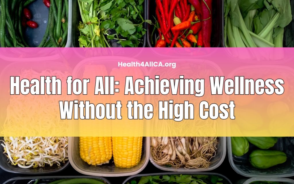 Health for All: Achieving Wellness Without the High Cost